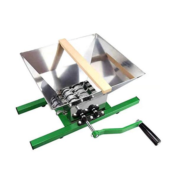 素材：ホッパー：食品級ステンレス. ホッパーサイズ：35×31×21cm 歯車材料：アルミニウム合金，重鋼歯車鋳物の錆と耐食性。ブラケット材料：スチール 製品重量：6.4KG。重鋼歯車：頑丈なアルミニウム合金ギア、独特の複数の歯が交互に噛ま...
