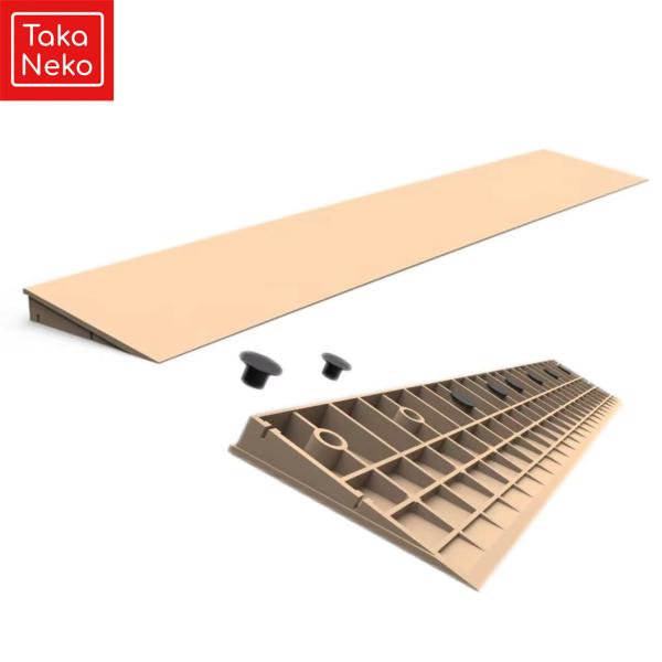 【製品サイズ】長さ100cm 高さ1cm~6cm 耐荷重240kg、本段差スロープは、高い敷居による出入不便問題を解決するためのスムーズな移行を提供して、敷居を保護することもできます。【滑り止めの質感】製品の表面には滑り止めの質感があり、摩...