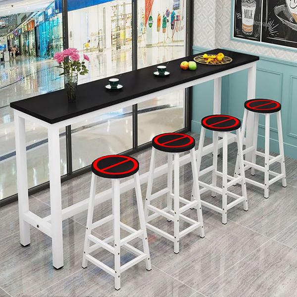 耐久性と安定した素材：細い鉄の脚がスタイリッシュな外観を作り出し、カウンターは400kgの荷重に耐えることができます。 天然木を使用した天板が温かみのあるテーブルトップです。 高温耐性、防水性、頑丈で傷がつきにくく、お手入れが簡単で、表面が...