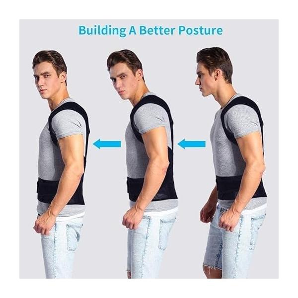 背が高く、自信を持って立つ：女性、男性用の完璧な正しい姿勢ブレースを備えた姿勢コレクターは、背中を丸めて前かがみになった肩を過去のものにします。 背が高くて強く歩き、すぐに自信をつけ、より魅力的に見えます。 軽量で、服の下に着ることもできま...