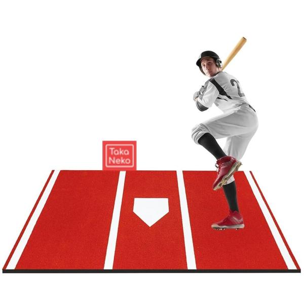 市場で最高の野球バッターマット!当社のソフトボールと野球のバッティングマットは、耐久性とスパイク耐性に優れた高密度人工芝から製造されています。屋内施設の床や頻繁に使用される屋外フィールドの保護に最適です。【高密度人工芝】当社のバッターマット...