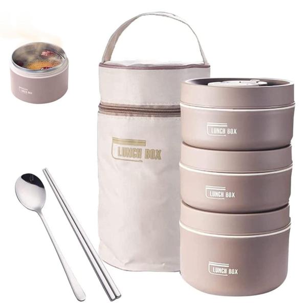 ?-- ★--??【丈夫な素材】積み重ね可能なランチボックスは、丈夫なPPと耐久性のある304ステンレス鋼でできており、錆びにくく、高品質の食品グレードの素材は安全で安心して使用できます。?-- ★--??【超断熱】真空断熱と断熱バッグは、...