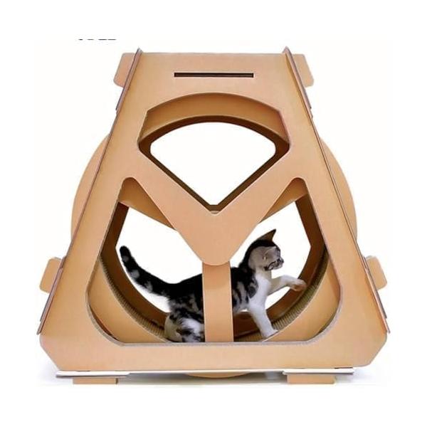 ● 【多機能遊具】ダンボールスピナールームランナーは猫にとって最高の遊具です。猫はジムホイール、スクラッチボードとして使えます。● 【静音設計】静音ホイールを使用し、ペットや飼い主の睡眠を妨げません。ストレス解消器具としても最適です。● 【...