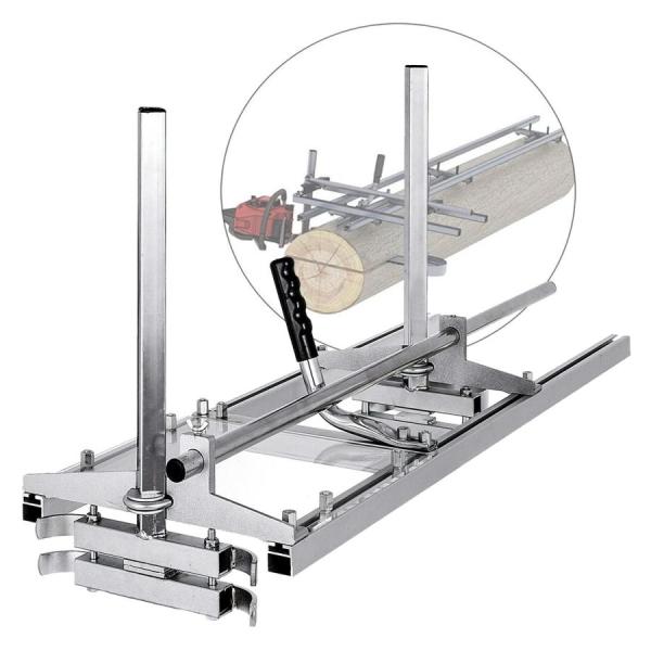 【高品質素材】移動製材機は高硬度素材で作られており、耐久性、耐摩耗性、耐腐食性があります。チェーンソーバーに直接接続できますから、屋外および屋内での長年の高強度の使用に耐えることができます。【長さ・高さ調節可能】簡単にあなたのチェーンソーバ...