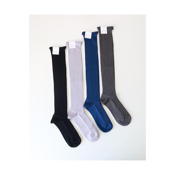 ホームスパン ソックス homspun レディース シルケットコットンハイソックス 8286 メール便可