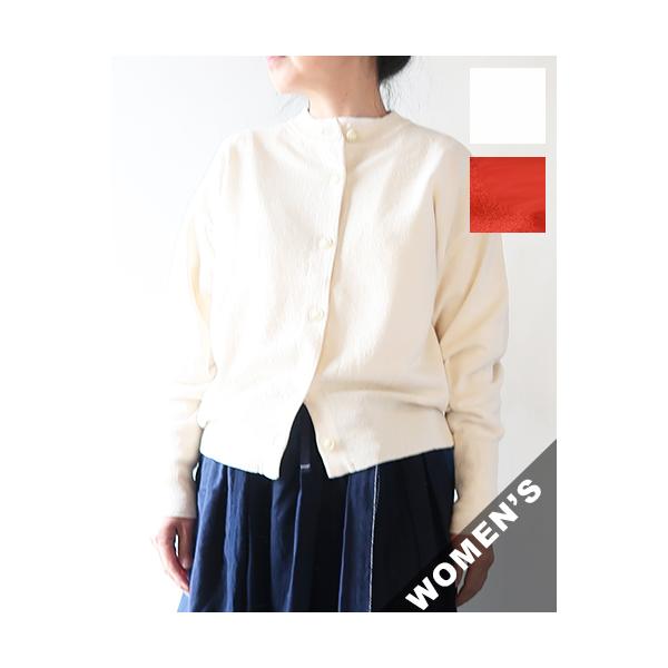 コムアーチ カーディガン comm.arch.  レディース Linen Cotton Crew Neck Cardigan リネンコットンクルーネックカーディガン COMMARCH-CD1 送料無料