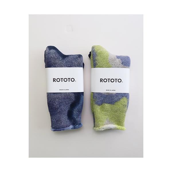 ロトト ソックス ROTOTO メンズ レディース TIE DYE PILE SOCKS タイダイ パイルソックス R1660 メール便可