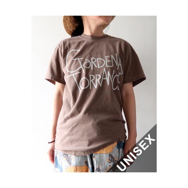 ザデイオンザビーチ カットソー THE DAY ON THE BEACH メンズ レディース Comfort-T "South bay LAX" - ESPRESSO コンフォート Tシャツ TD-260024 メール便可