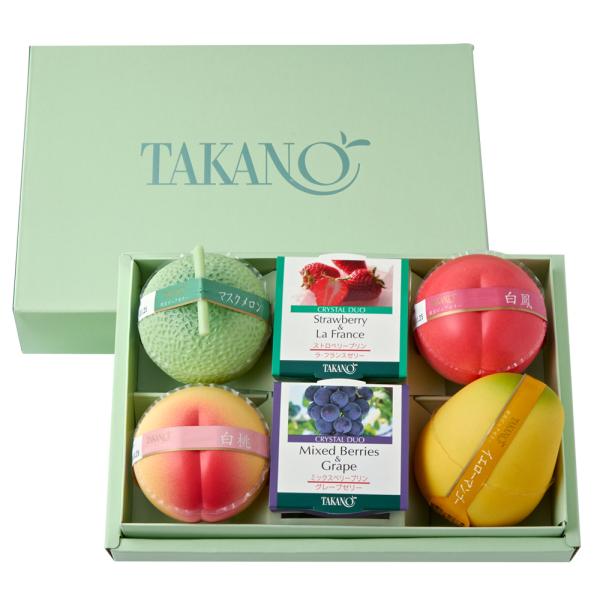 新宿高野でロングセラーの2種のデザートを組み合わせ送料込みでお届けいたします。■果実ピュアゼリー：フルーツの風味を生かした専門店ならではのゼリーです。フルーツのピューレや果汁で仕立てたゼリーを可愛らしい果実型のカップに詰め込んだゼリーです。...