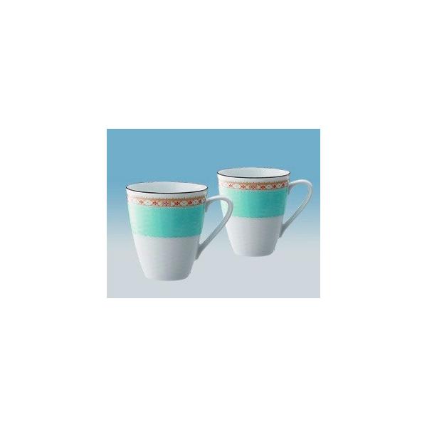 【ノリタケ】≪ハミングブルー≫マグカップペアギフトセット内容口径：約8.5cm、長径（取っ手含）：約11.2cm、高さ：約9.3cm、容量：約295cc（満水）マグカップ×2材質ファインポーセレン電子レンジ使用可能オーブン不可箱サイズ17....