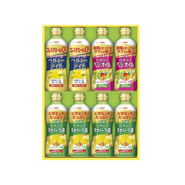 日清オイリオヘルシーオイルギフト　OP-40N■温度帯:常温 ■賞味期限:常温630日 ■商品重量:3400 ■生産国:日本 ■JAN:4902380431664 ■サイズ:縦425 × 横306 × 高さ58 ■箱種:化粧箱 ■商品セット...