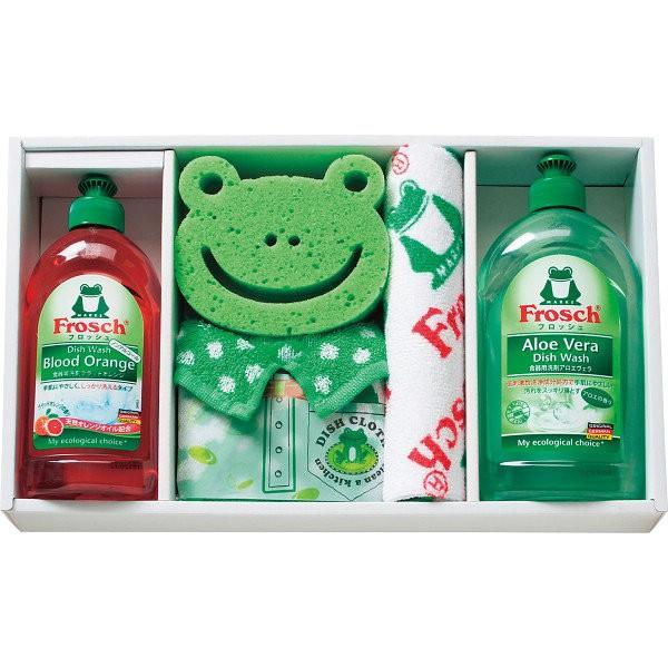 Frosch　フロッシュキッチン洗剤ギフト■環境と手肌に優しい食器洗剤・フロッシュ。■生分解性が良いヤシ油由来の洗浄成分を使用し、エコでありながら洗浄力も持つ「フロッシュ」。フロッシュのカエルのマークは、ただ愛らしいだけではなく「次世代にカ...