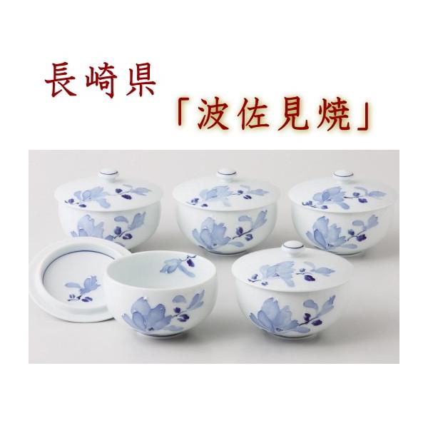 【有田焼】≪波佐見焼≫辻が花 汲出し揃 蓋付き湯呑5客セット内容【汲出し湯呑（蓋付き）（5客）】径10cm　高さ7.5cm　175ｍｌ  材質 磁器 日本製 長崎県　波佐見焼辻が花は、着物の分野で奈良時代から伝統的に続く紋染めを基調とした技...
