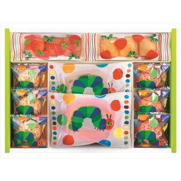 はらぺこあおむし スイーツギフト (HPZ-15)30ケ国語以上に翻訳され、世界で3.300万部を超えるミリオンセラーとなっているアメリカの絵本作家エリック・カール作の「はらぺこあおむし」美しい色彩や楽しい仕掛けなど魅力満載の絵本の世界をス...