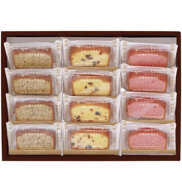 菓子職人がていねいに自家引きしたアーモンドを使って作ったリッチな味わいのパウンドケーキです。しっとりとした上品な口当たり。定番のフルーツ、香り高いアールグレー、ほんのり甘酸っぱいストロベリー、どの味もおすすめの３種類アソートです。商品：フル...