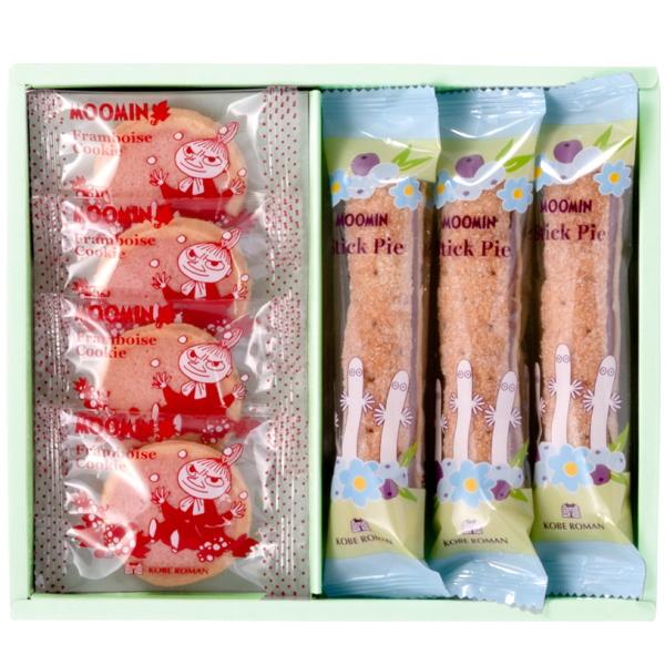 世界中で愛されて続けている大人気キャラクターたちが作るかわいらしいムーミンの世界を、お菓子を詰め合わせたスイーツギフトセットと一緒にお届けします。ちょっとしたギフトや内祝いなどにもご利用頂けます。商品：ブルーベリースティックパイ×3本、フラ...