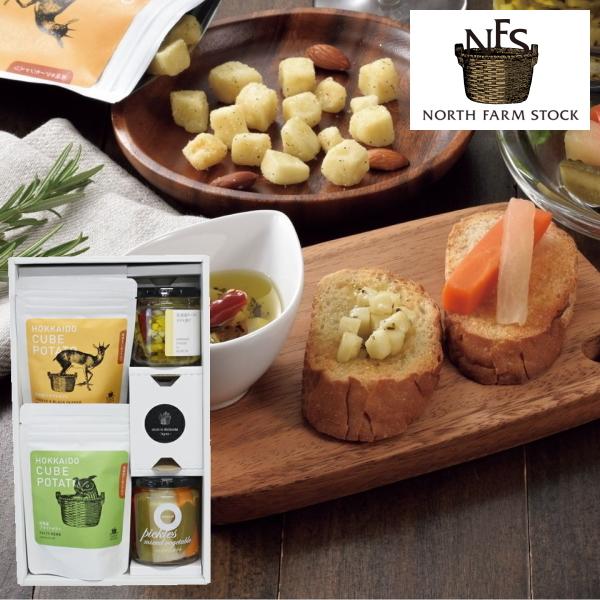 道産素材本来の美味しさをお酒のおつまみとしてお楽しみください。〇商品内容：ミックス野菜ピクルス/230g、北海道チーズのオイル漬け/140g、北海道キューブポテト（チーズ＆ブラックペパー・ソルティハーブ）/各38g〇箱サイズ：75×255×...