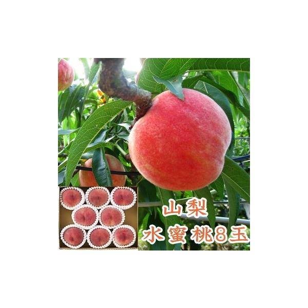 桃の産地、山梨県より旬の果実をお届けいたします■箱サイズ　32×24.5×12.5cm・2000g■商品詳細　山梨の水蜜桃6〜8玉(計約1.6kg)・常温・【もも】・産地直送のため代引き、コンビニ受取、包装、のし、メッセージカードのご対応は...