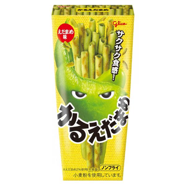 野菜のおいしさを気軽に楽しめるスナックです10入×10まで１個口でお送りできます！北海道・沖縄は配送不可です。かるえだまめ 枝豆 スナック かるじゃが えだまめ味 枝豆スナック 豆スナック かるじゃが うましお味 かるジャガ Glico グ...