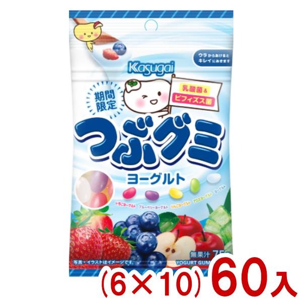 乳酸菌・ビフィズス菌配合、ヨーグルト味のつぶグミ東北を除く本州・四国・九州は送料無料！北海道・沖縄は配送不可、東北は別途送料200円(税別)がかかります。つぶグミ ヨーグルト味 ヨーグルトグミ つぶグミヨーグルト 春日井製菓 グミ 春日井 ...