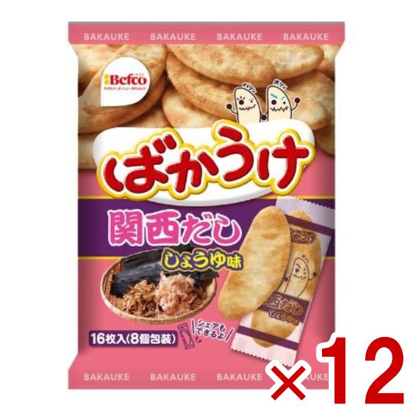 かつおの風味と昆布のまろやかな旨み香るお煎餅東北を除く本州・四国・九州は送料無料！北海道・沖縄は別配送不可、東北は別途送料200円がかかります。ばかうけ 関西だししょうゆ 関西だし醤油 しょうゆ煎餅 しょうゆせんべい 醤油せんべい ばかうけ...