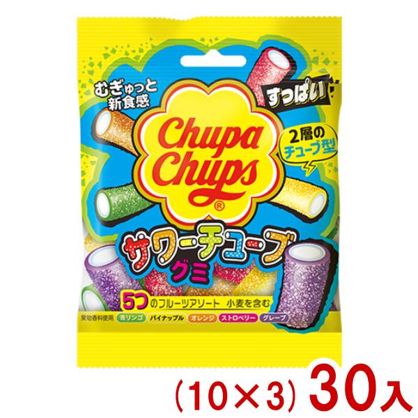 2層のチューブ形状とサワーパウダーを組み合わせた、むぎゅっとした新食感のグミ東北を除く本州・四国・九州は送料無料！北海道・沖縄は配送不可、東北は別途送料200円(税別)がかかります。チュッパチャプス サワーチューブグミ カラフル グミ チュ...