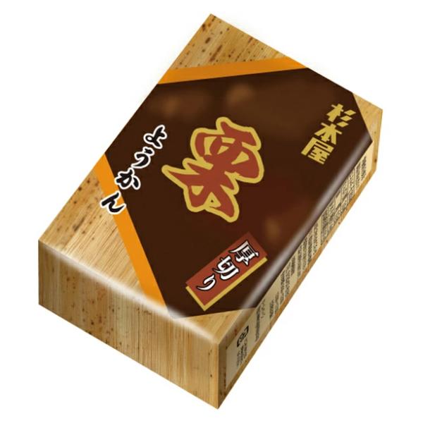 ほどよい上品な甘さとまろやかな味の、伝統的な本格派ようかん。20×10まで１個口の送料でお送りできます！北海道・沖縄は配送不可です。棹ようかん 小倉羊羹 小倉ようかん おぐらようかん 羊羹 厚切り羊羹 杉本屋 ようかん 和菓子 小豆 あずき...