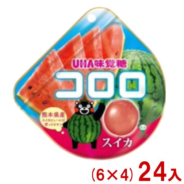 果実そのものを食べるようなジューシー感と果汁感の新食感グミ東北を除く本州・四国・九州は送料無料！北海道・沖縄は配送不可、東北は別途送料200円(税別)がかかります。UHA味覚糖コロロ スイカ スイカグミ すいかグミ フルーツグミ コロログミ...
