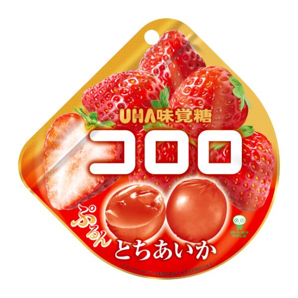 爆買 果実そのものを食べるようなジューシー感と果汁感の新食感グミ6入×12まで１個口の送料でお送りできます！北海道・沖縄は配送不可です。 UHA味覚糖コロロ とちあいか イチゴグミ 苺グミ いちごグミ ストロベリーグミ フルーツグミ コロロ...