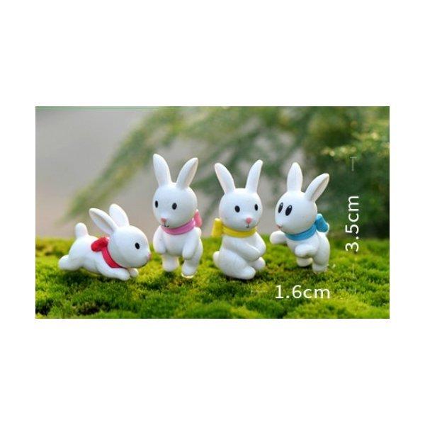 ■商品詳細セット内容：1匹（うさぎの種類はお任せになります。多数ご注文の場合はできるだけ違う種類をいれます。）フィギュアサイズ:約1.6*3.5cm材質：PVCプラスチック生産国：中国コケリウム、箱庭、苔盆栽の飾りとして適しています。自立し...