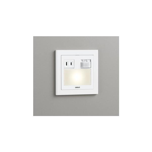 住宅用照明器具 オーデリック ナイトライト・足下灯 OB255032P1 検索用カテゴリ25 【LED照明】 【電球色】 【非調光】 【センサー付】 【コンセント付】