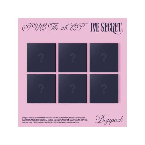 【2025/8/26 韓国発売】【予約】IVE アイヴ 4TH EP ALBUM 【IVE SECRET】Digipack Ver. 4集 ミニ アルバム 韓国版 ive ユジン ガウル ウォニョン リズ レイ イソ 元 IZONE 韓国音...