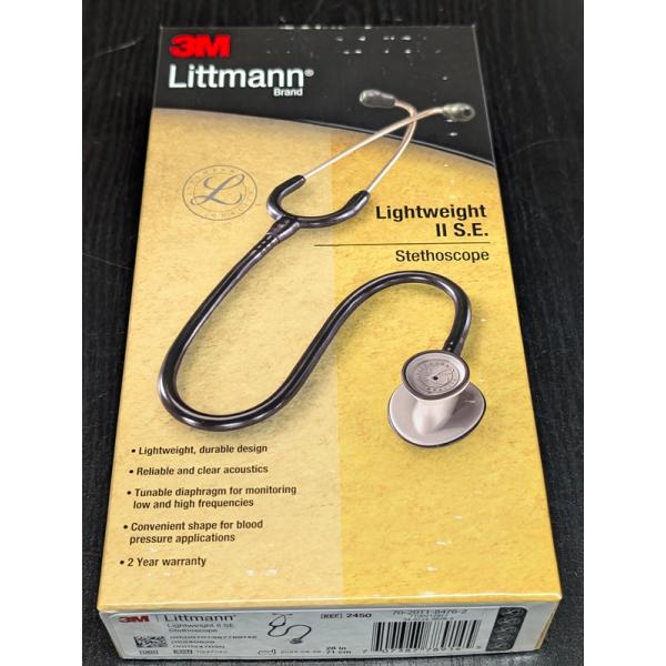化粧箱に汚損がありますが、商品品質に問題はありません。【楕円型チェストピースのナース用軽量タイプ】リットマン聴診器 ライトウェイトII S.E.○ 進化した楕円形チェストピースにより、マンシェットにヘッド部分を入れやすくしたナース用聴診器で...