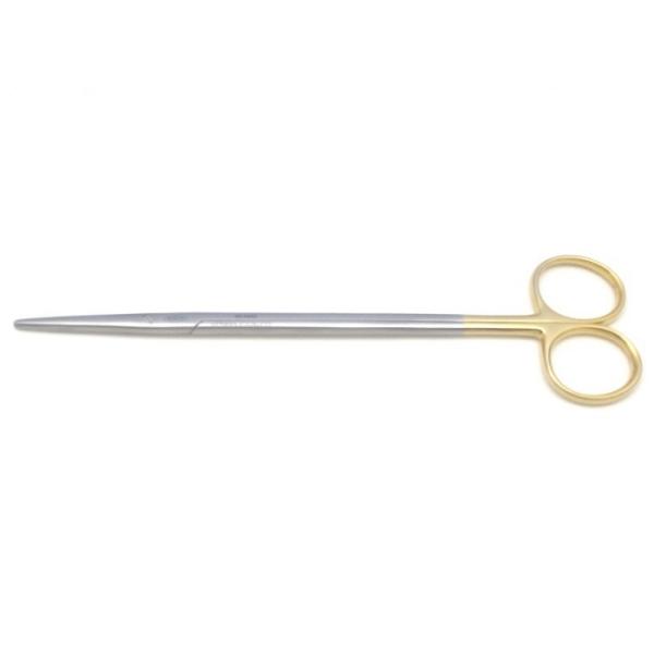 【繊細な組織の剥離操作や組織の切断に】 メッツェンバウム剪刀（TC超硬チップ付）      標準・直型または反型　20.0cm○ 刃の部分が超硬チップなので、とても長持ちします！   （Tungsten Carbideチップ）○ 主に、剥離...