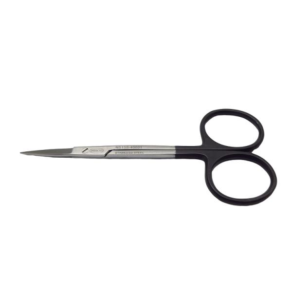 【細部用、粘膜・漿膜など、薄くて繊細な組織の切離に】眼科剪刀 11.0cmスーパーカット型- 小切開の表層での手術において、粘膜・漿膜など、薄くて繊細な組織の切離に使用します。- 刃の部分が鋸状になっているので、切れ味が抜群です！- 刃の先...