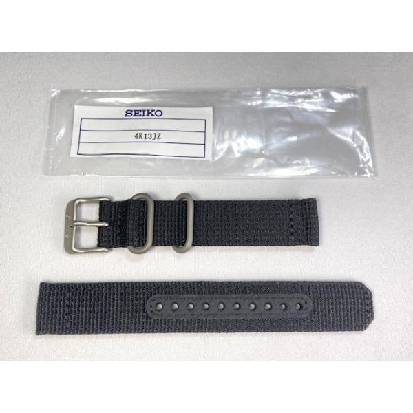 ブランド：セイコー商品状態：新品型番：4K13JZサイズ：A(12時側)：約85mm / B(6時側)：約125mm / C(尾錠幅)：18mm / D(ラグ幅)：18mm素材：ナイロン色：ブラック専用バネ棒：S180BS（別売り）SNK8...