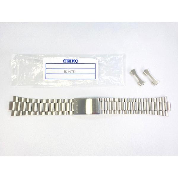 ブランド：セイコー 5商品状態：新品型番：B1497Sサイズ：A(全長)：約170mm / B(ラグ幅/弓カン幅)：19mm/コマ凸部：9mm素材：ステンレス専用バネ棒：S190CS（別売り）新品未使用品です。（写真は見本撮りです。）700...
