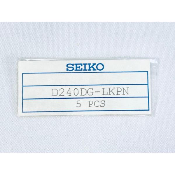 ブランド：セイコー商品状態：新品型番：D240DG-LKPN素材：ステンレスSBDA001/SBDA003/7S25-00D0、SBDA00E/7S25-00F0用の駒用固定ピン・パイプ 5組セット です。※1個＝1袋です。1袋にピン・パイ...