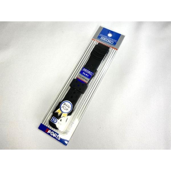 ブランド：セイコー商品状態：新品型番：DAH4BPサイズ：A(12時側)：約80mm / B(6時側)：約140mm / C(尾錠幅)：18mm / D(ラグ幅)：19mm素材：ウレタン色：ブラック専用バネ棒：C190FS（別売り）