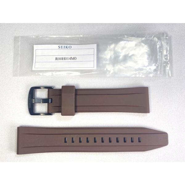 ブランド：プロスペックス商品状態：新品型番：R00H014M0サイズ：A(12時側)：約85mm / B(6時側)：約125mm / C(尾錠幅)：20mm / D(ラグ幅)：22mm素材：ウレタン色：ブラウン（尾錠：ブラック）専用バネ棒：...