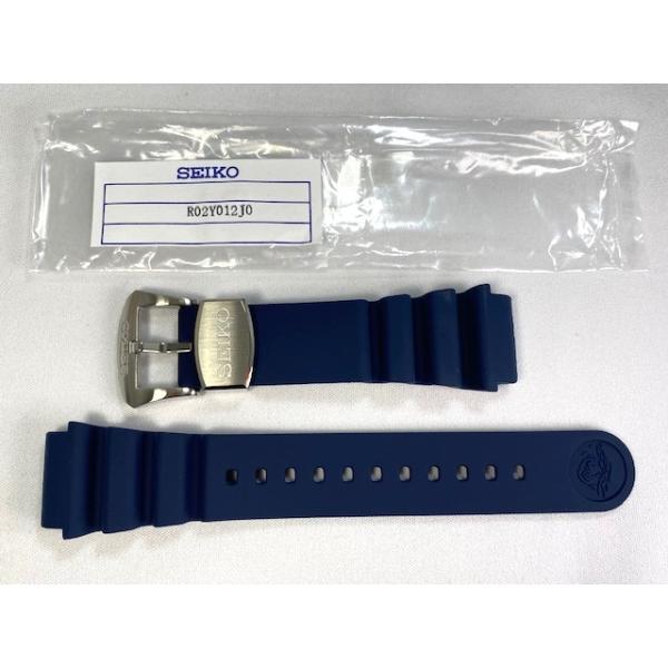 ブランド：プロスペックス商品状態：新品型番：R02Y012J0サイズ：A(12時側)：約80mm / B(6時側)：約140mm / C(尾錠幅)：20mm / D(ラグ幅)：22mm素材：シリコン色：ネイビー専用バネ棒：C220FS（別売...