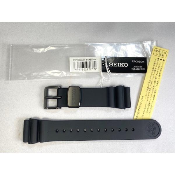 ブランド：セイコー プロスペックス商品状態：新品型番：R7C03DRサイズ：A(12時側)：77mm / B(6時側)：142mm / C(尾錠幅)：20mm / D(ラグ幅)：22mm素材：シリコン色：ブラック（尾錠・遊環：チタン・ブラッ...