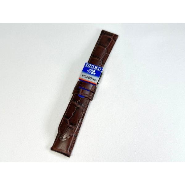 ブランド：セイコー商品状態：新品型番：RS01C18BNサイズ：A(12時側)：約75mm / B(6時側)：約120mm / C(尾錠幅)：16mm / D(ラグ幅)：18mm厚み：最厚部5.0mm / 先端部2.5mm素材：牛革 ワニタ...
