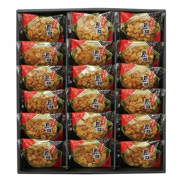 ギフトで使いやすい18枚入りのセットです！香ばしいピーナッツを、カリッとした飴で固めたお菓子「豆板（まめいた）」です。飛騨弁で「まめ」とは、体が丈夫で勤勉であることを指します。「まめがいたにつく」ということで、このお菓子は縁起物として愛され...