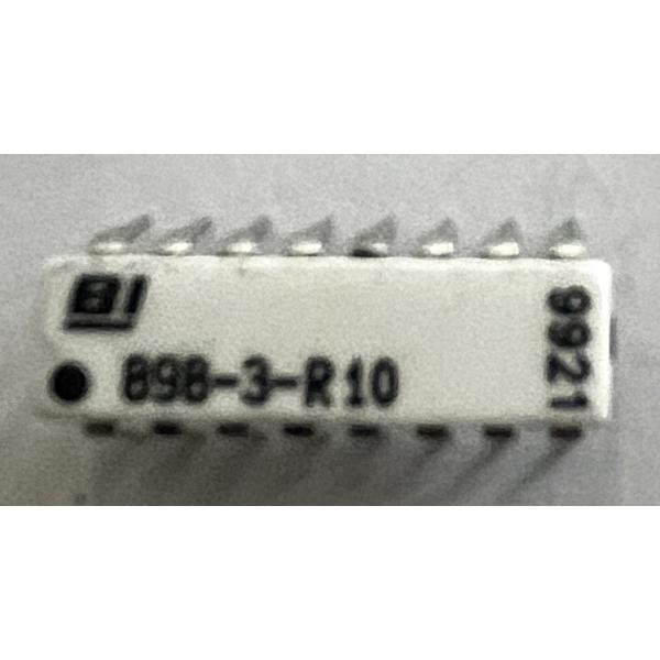 型番：898-3-R10メーカー：BI Technologies抵抗値：10Ω特性：2％パッケージ：16-DIP　Circuit Type:Isolated※メーカーラベルはありません