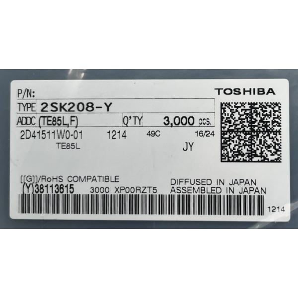 メーカー：TOSHIBAカテゴリ：MOSFETFETタイプ：Nチャンネルパッケージ：S-Mini※RoHS対応