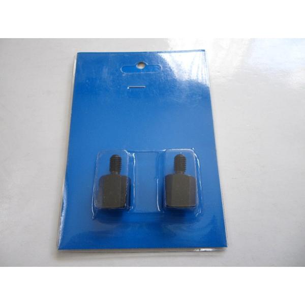 ★ミラーアダプター 8mm 正ネジ SET　【六角：BLACK仕様】