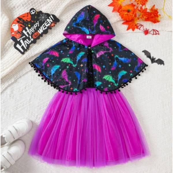 お取り寄せ商品【マント+ワンピース】ベビー きぐるみ パジャマ キッズ ロンパース 男の子 女の子 防寒 部屋着 ハロウイン変身 幼稚園 パーティーハロウィン時期に、赤ちゃんの仮装用サロペットです♪この一枚があれば、きっと色々なシーンで活躍...