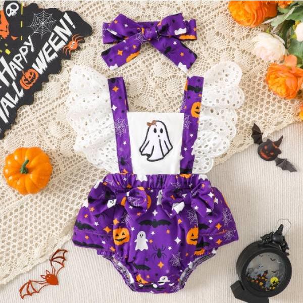 お取り寄せ商品【髪クリップ+ロンパース】ベビー きぐるみ パジャマ キッズ ロンパース 男の子 女の子 防寒 部屋着 ハロウイン変身 幼稚園 パーティーハロウィン時期に、赤ちゃんの仮装用サロペットです♪この一枚があれば、きっと色々なシーンで...