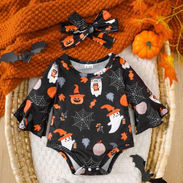 お取り寄せ商品【髪クリップ+ロンパース】ベビー きぐるみ パジャマ キッズ ロンパース 男の子 女の子 防寒 部屋着 ハロウイン変身 幼稚園 パーティーハロウィン時期に、赤ちゃんの仮装用サロペットです♪この一枚があれば、きっと色々なシーンで...